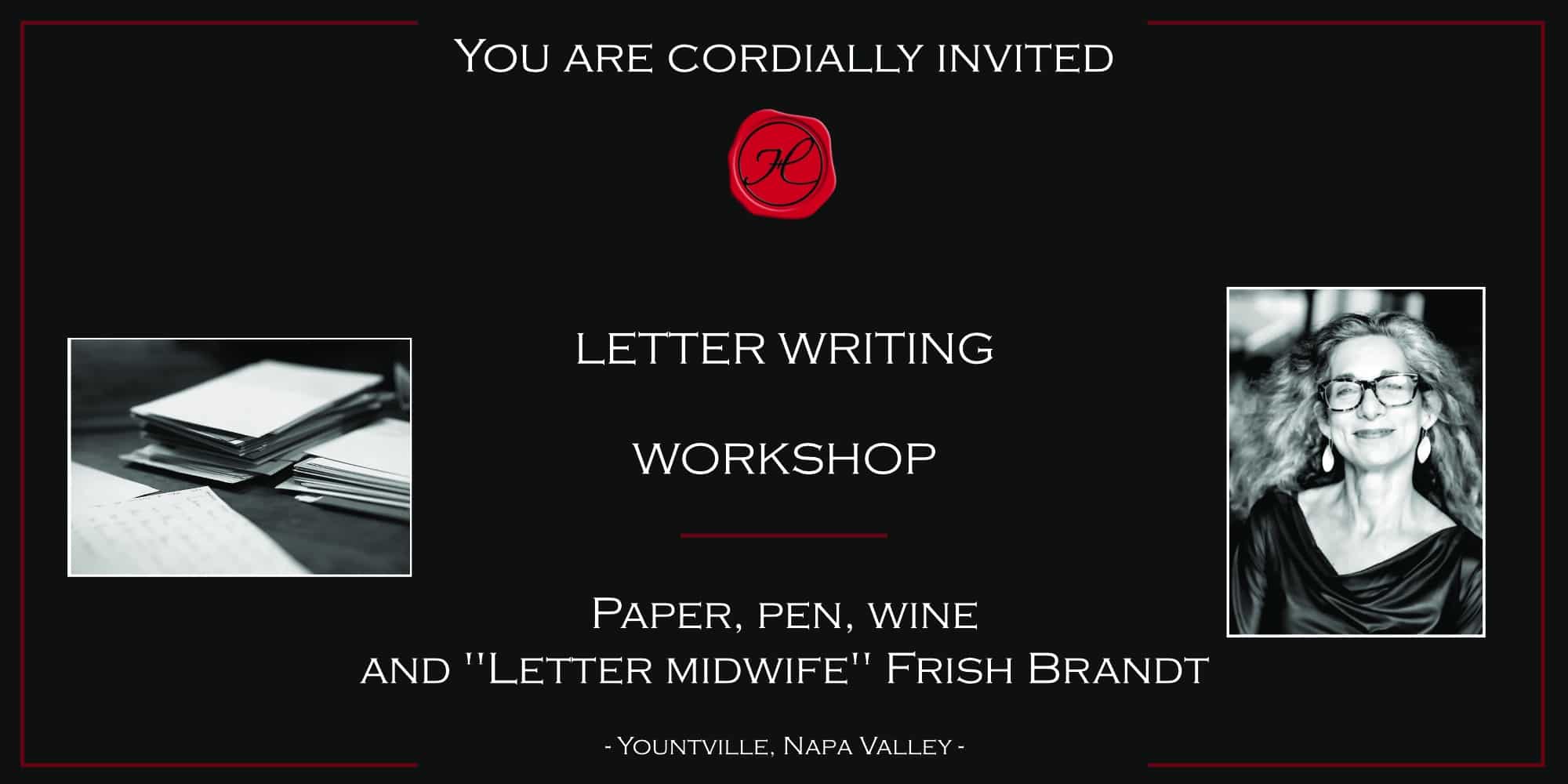 Letter Writing with Frish Brandt at Handwritten - Yountville